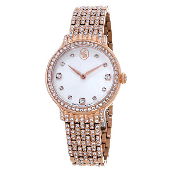 Swarovski Illumina Quartz Pink Mother of Pearl Dial Ladies Watch ...