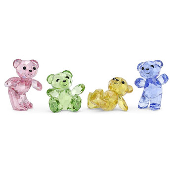 Swarovski Multicolored Crystal Kris Bear Birthday Figurines 5639858 ...