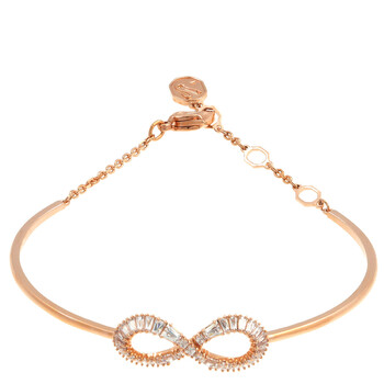 Swarovski Twist Bracelet White Rose Gold Tone Plated 5620552 ...