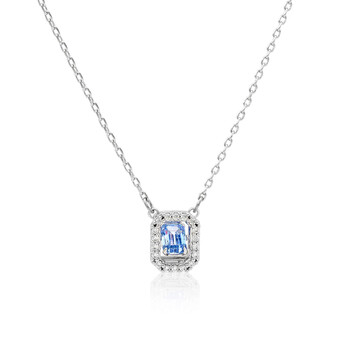Swarovski Blue Rhodium Plated Octagon Cut Millenia Set 5641171 ...