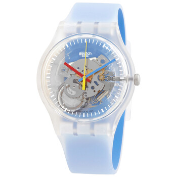 Swatch White Lacquered White Silicone Unisex Watch SUOW100 054362631303 ...