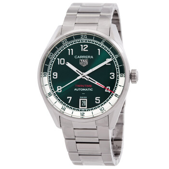 Tag Heuer Pre-owned Tag Heuer Carrera Automatic Green Dial Men's Watch ...