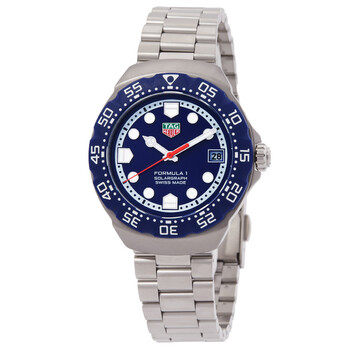 Tag Heuer Limited Edition Formula 1 Solargraph Blue Dial Watch WBY1163 ...