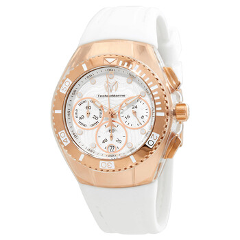 Technomarine Cruise Chronograph Quartz White Dial Ladies Watch TM ...