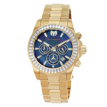 Technomarine Manta Ray Chronograph GMT Quartz Black Dial Men's Watch TM ...