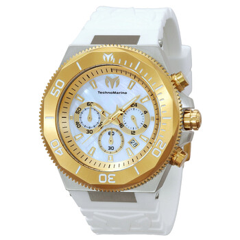 Technomarine Manta Chronograph Silver and White Dial Men's Watch TM ...