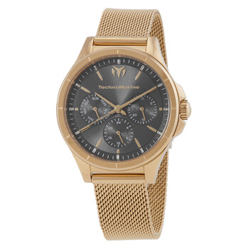 Technomarine MoonSun Date-Day Quartz Charcoal Dial Ladies Watch TM ...