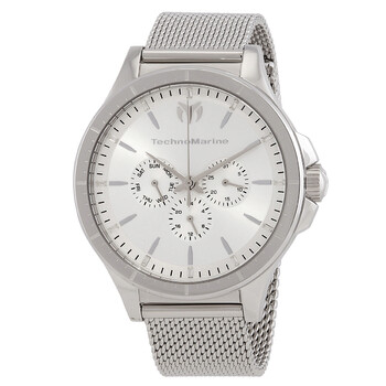 Technomarine MoonSun Date Quartz Silver Dial Men's Watch TM-822002 ...