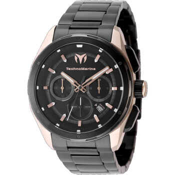 Technomarine Ocean Chronograph GMT Quartz Black Dial Men's Watch TM ...