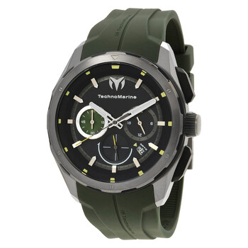 Technomarine Ocean Chronograph GMT Quartz Black Dial Men's Watch TM ...