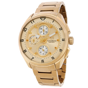 Technomarine MoonSun Quartz Gold Dial Unisex Watch TM-822060 ...