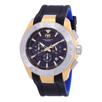 Technomarine Manta Ocean Chronograph Quartz Black Dial Men's Watch TM ...