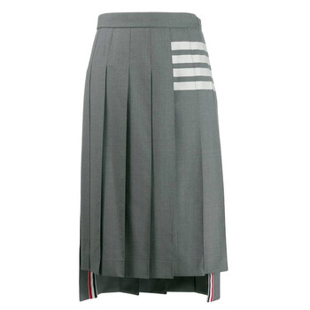 Thom Browne Funmix Wool Fresco Pleated Mini Skirt, Brand Size 38 (US ...