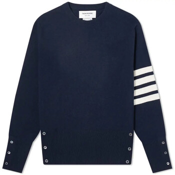 Thom Browne Navy 4-Bar Wool Pullover, Brand Size 0 (X-Small) MKA002A ...