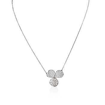 Tiffany & Co. Paper Flowers Pave Ladies Platinum .85 CT Diamond Floral ...
