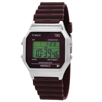 Timex 80 Alarm Quartz Digital Stainless Steel Bracelet Unisex Watch ...