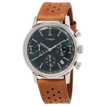 Timex Marlin Chronograph Quartz Silver Dial Men's Watch TW2W10300 ...