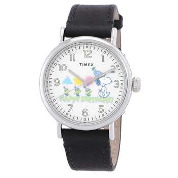 Timex Standard Peanuts Snoopy Christmas Quartz White Dial Watch ...