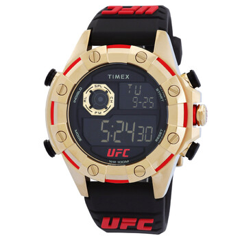 Timex UFC Colossus Alarm World Time Quartz Analog-Digital Black Dial ...