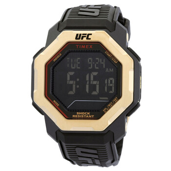 Timex UFC Colossus Alarm World Time Quartz Analog-Digital Black Dial ...