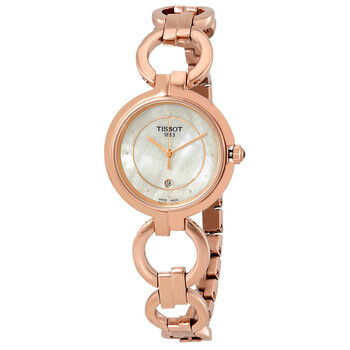 Tissot Flamingo Mother of Pearl Dial Ladies Watch T0942102211100. T094 ...