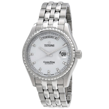 Titoni Cosmo Automatic White Dial Men's Watch 797 S-307 - Titoni, Cosmo ...