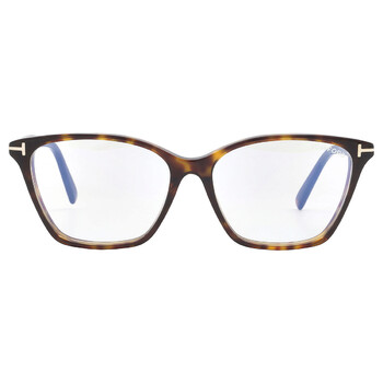 Tom Ford Blue Light Block Cat Eye Ladies Eyeglasses FT5892-B 052 56 ...