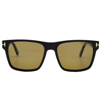 Tom Ford Calder Brown Square Men's Sunglasses FT1205 52E 55 ...