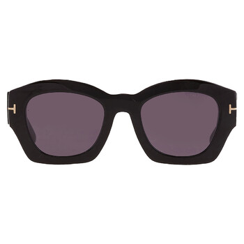 Tom Ford Warren Smoke Gradient Oversized Ladies Sunglasses FT0867 01B ...