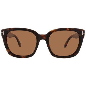 Tom Ford Calder Brown Square Men's Sunglasses FT1205 52E 55 ...