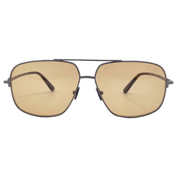 Ray-Ban New Caravan Polarized Clear Gradient Dark Brown Rectangular ...