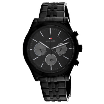 Tommy Hilfiger Cody Black Dial Black Silicone Men's Sports Watch ...