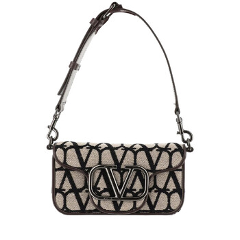 Valentino Garavani Garavani Monogram-Pattern Logo-Plaque Shoulder Bag ...