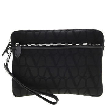 Valentino Garavani Toile Iconographe-Print Clutch 5Y2P0U72CSH0NO ...