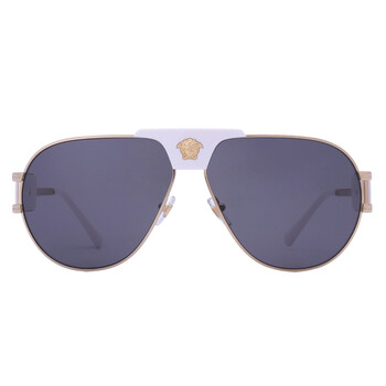 Versace Dark Grey Pilot Men's Sunglasses VE2252 100287 63 8056597729970 ...