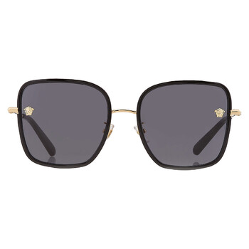 Versace Dark Grey Square Ladies Sunglasses VE2261 100287 56 ...