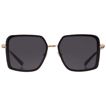 Versace Dark Grey Square Ladies Sunglasses VE4441 GB1/87 55 ...