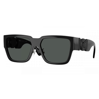 Versace Dark Grey Rectangular Men's Sunglasses VE4464 GB1/87 55 ...