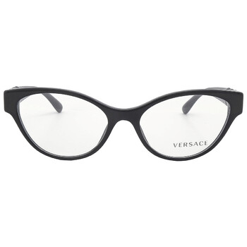 Versace Demo Square Ladies Eyeglasses VE3298B GB1 55 8056597385183 - Eyeglasses - Jomashop