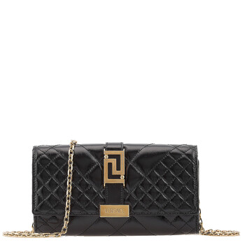 Versace Greca Goddess Clutch Bag 1012818_1A08186-BLACK-VERSACE GOLD ...