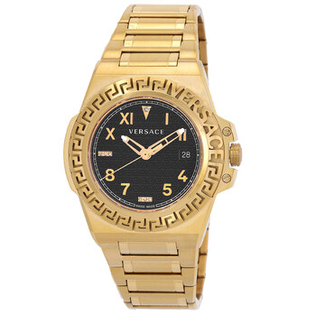 Versace Greca Reaction Quartz Black Dial Men's Watch VE3I00522 ...