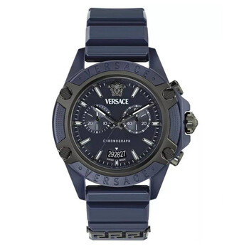 Versace Icon Active Chronograph Quartz Diamond Black Dial Men's Watch ...