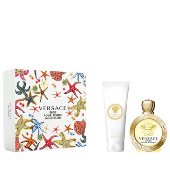 Versace Ladies Eros Pour Femme Gift Set Fragrances 8011003889099 ...