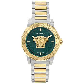 Versace Medusa Quartz White Dial Two-Tone Ladies Watch VE7B00423 ...