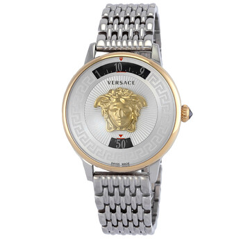 Versace Medusa Quartz Silver Dial Ladies Watch VE6F00423 7630615127149 ...