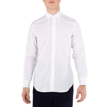 Versace Men's Optical White Logo-Embroidered Shirt, Brand Size 38 (Neck ...