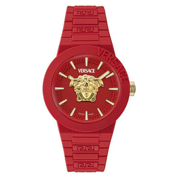 Versace Medusa Pop Quartz Red Dial Ladies Watch VE6G00723 7630615137292 ...