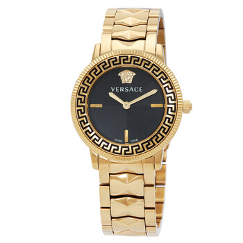 Versace Daphnis Quartz Black Dial Ladies Watch V16050017 7630030522727 ...