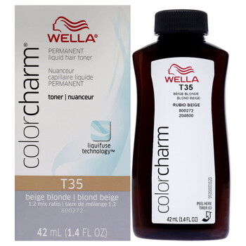 Wella Color Charm Permanent Liquid Toner 1.4 oz (Tester) T15 Pale Beige ...