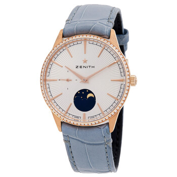 Zenith Ultra Thin Lady Moonphase Automatic White Mother of Pearl Dial ...